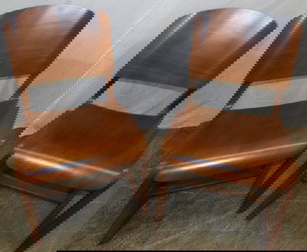 Pair Of Mid Century Modern Two-position Chairs Auction