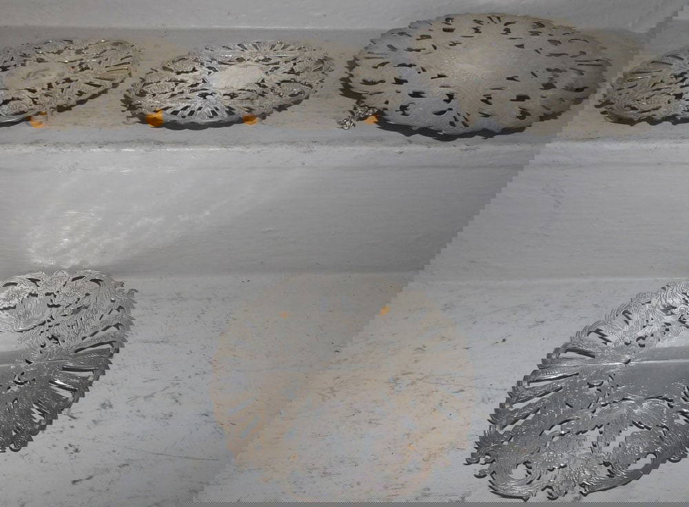 Four Silver Plated Trivets Auction