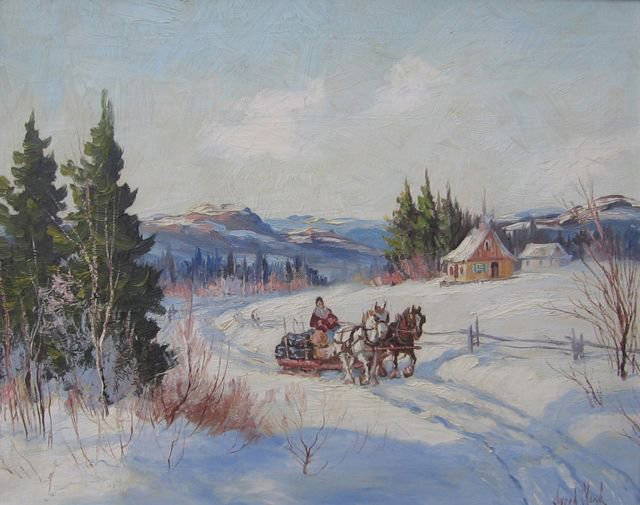 Joseph Monk Canadian Oil Painting
