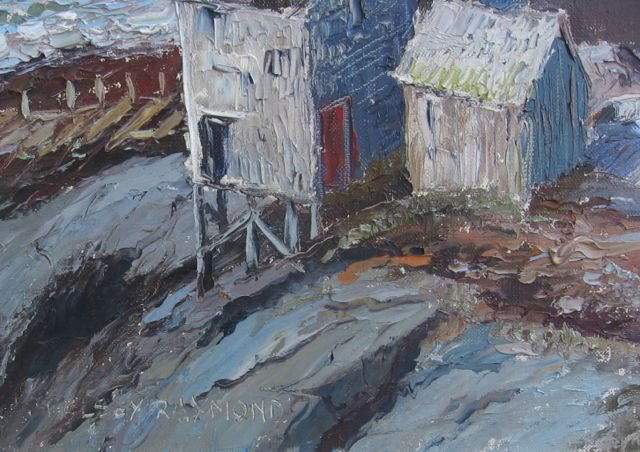 Kelsey Raymond Canadian Oil Painting Maritime Scene : Lot 95