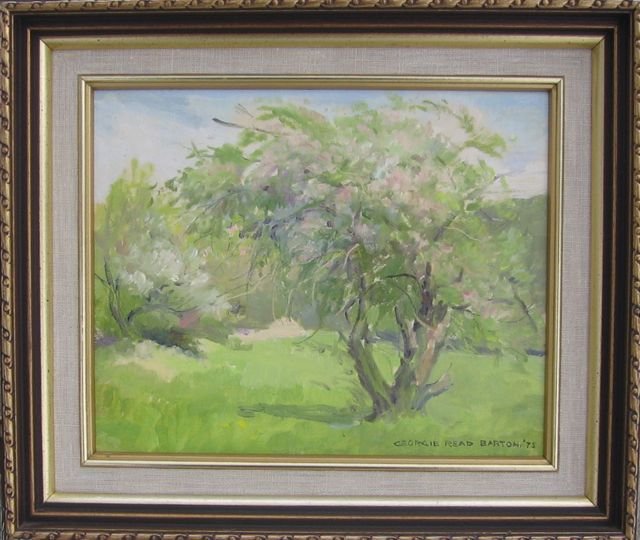 Georgie Read-Barton Orchard Scene Canadian Art 1975