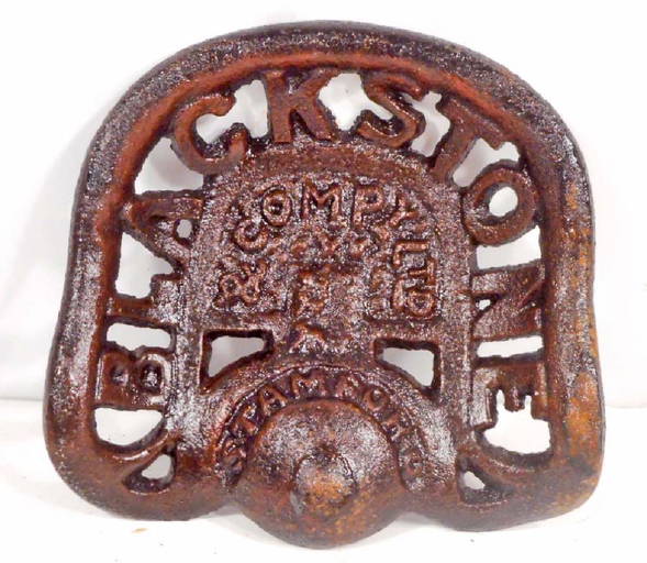 Cast Iron Blackstone Advertising Mini Tractor Seat