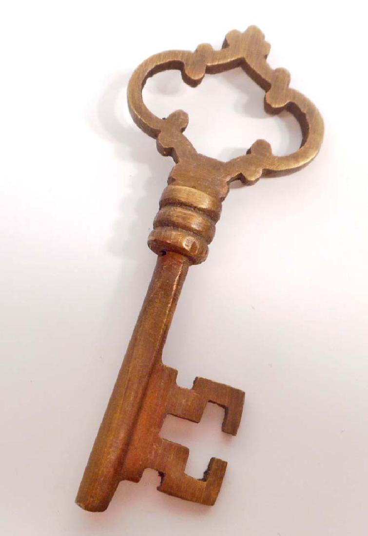 Solid Brass Fancy Skeleton Key