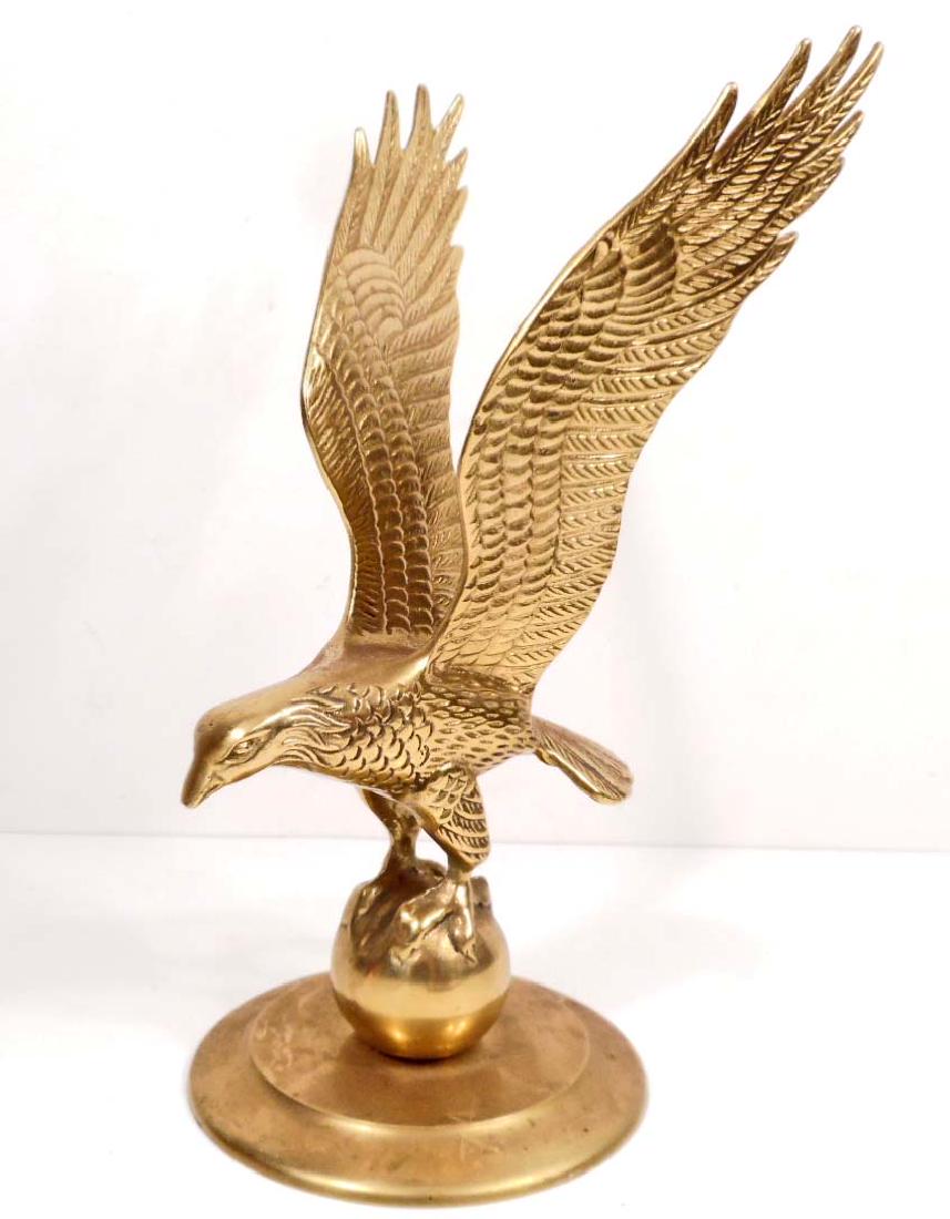 BRASS GERMAN NAZI EAGLE TABLE STATUE