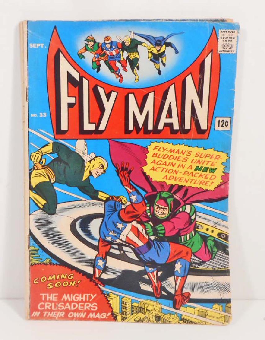 VINTAGE 1965 FLY MAN #33 COMIC BOOK - 12 CENT COVER