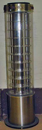 Large Timex Watch Lighted Rotating Display Case W/