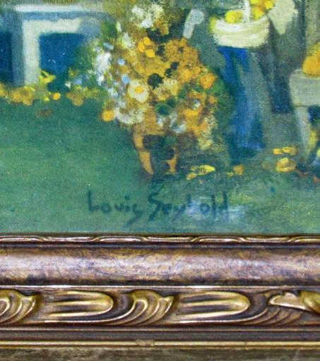Vintage Louis Seybold Print In Period Frame