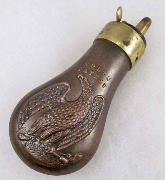 RARE OLD WEST COLTS PATENT GUN POWDER FLASK - Apr 10, 2011 | Pioneer ...