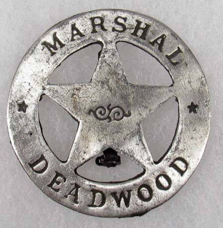 1120 Deadwood Marshall Badge Repro