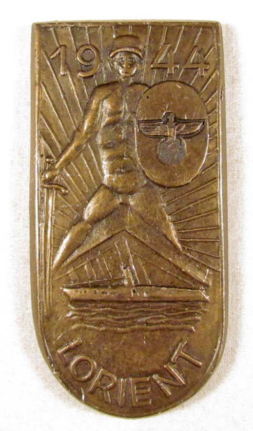 German Nazi 1944 Lorient Badge