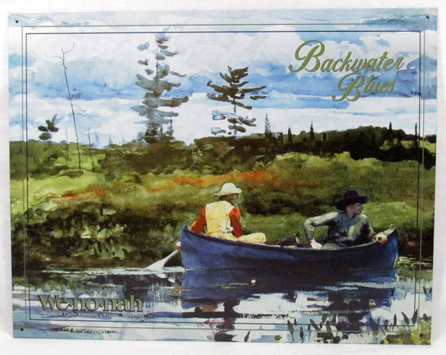 6851 Wenononah Canoe Co. Metal Sign 12.5" X 16
