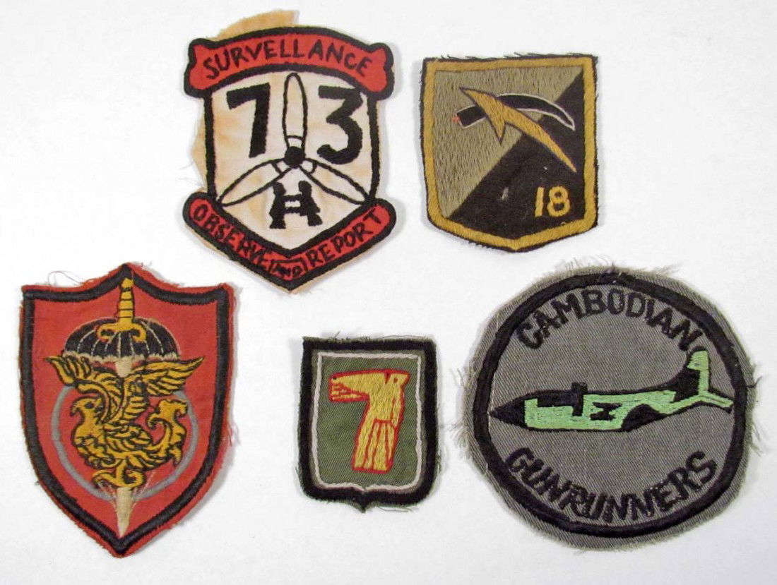 Lot Of 5 Us Viet Nam Era Military Shoulder Patches