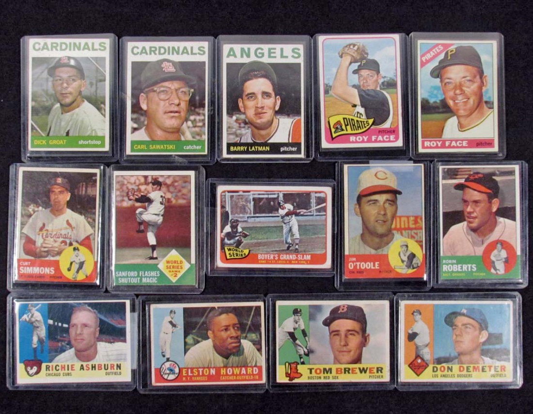 Lot Of 14 C. 1960's Topps Baseball Cards