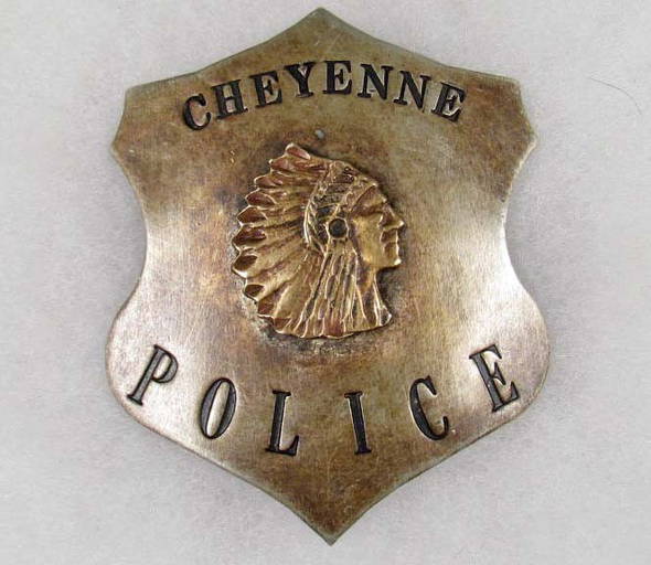 Old West Cheyenne Police Cowboy Era Law Badge