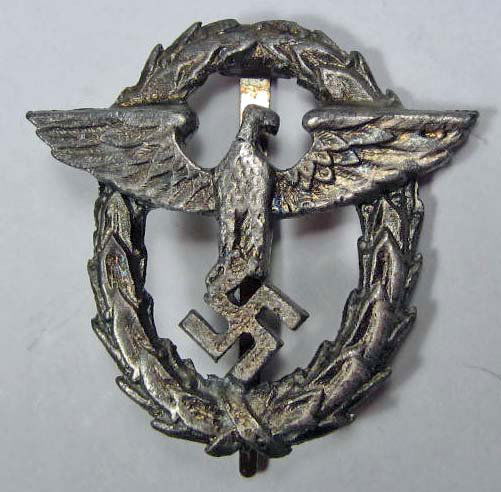 German Nazi Police Eagle Badge