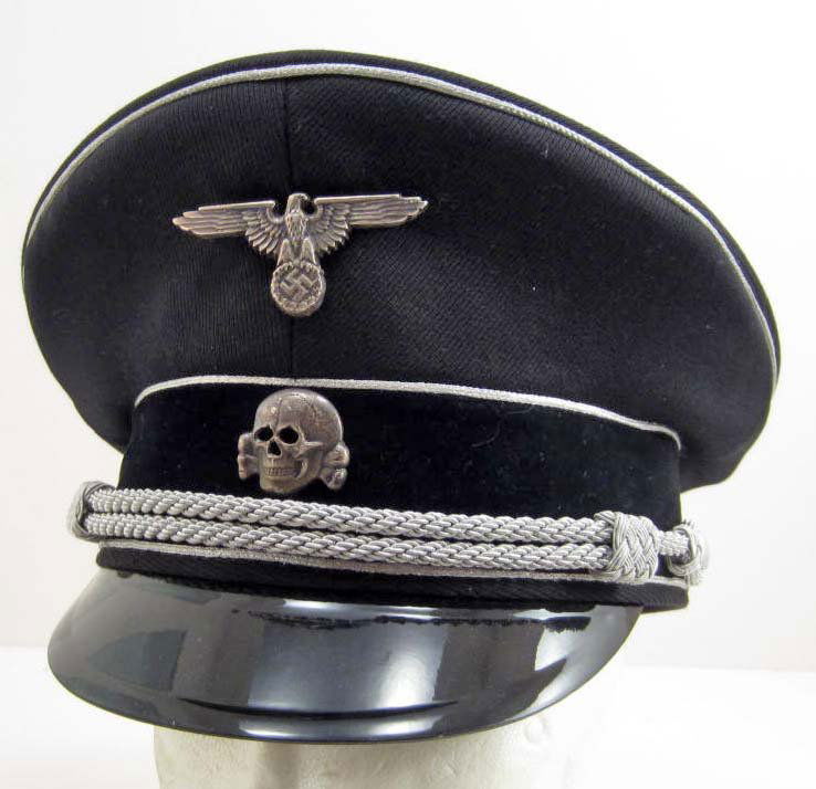 GERMAN NAZI SS OFFICERS VISOR HAT - May 19, 2013 | Pioneer Auction ...