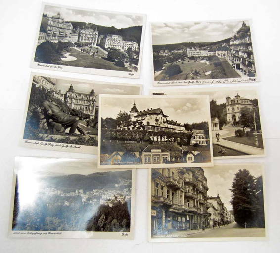Lot Of 7 Rare Ww2 German Nazi Postcards Of Occupied