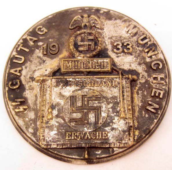 GERMAN NAZI 1933 SS GAUTAG MUNCHEN BADGE - Aug 11, 2013 | Pioneer ...