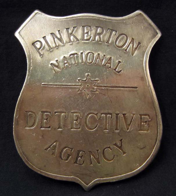 PINKERTON NATIONAL DETECTIVE AGENCY BADGE COLLECTIBLE - Aug 25, 2013 ...