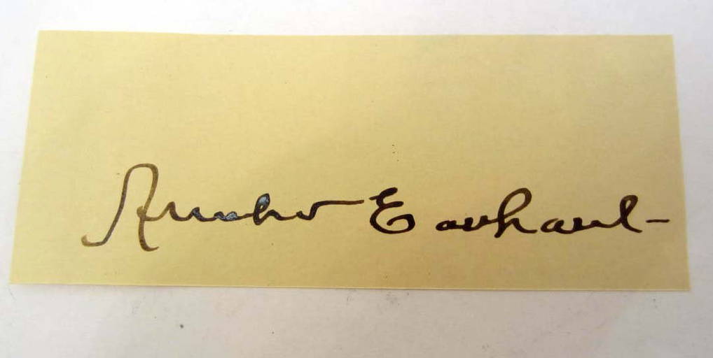 Amelia Earhart Signature On Paper