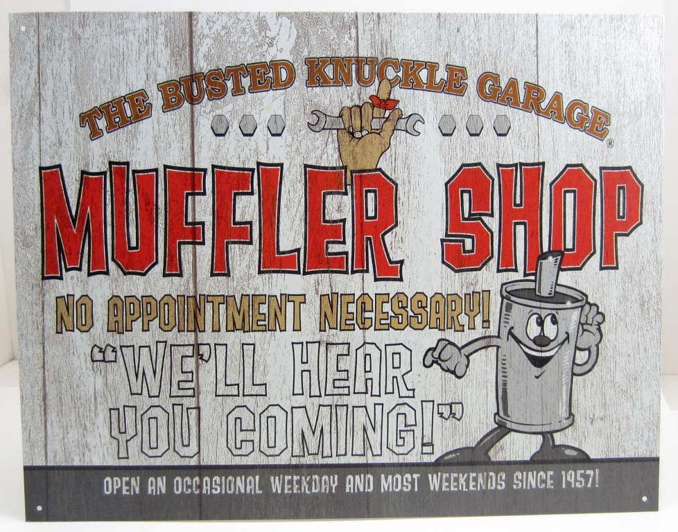 5908 The Busted Knuckle Garage Tin Sign