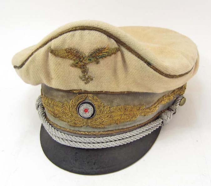 GERMAN NAZI HERMAN GOERING'S PERSONAL VISOR CAP