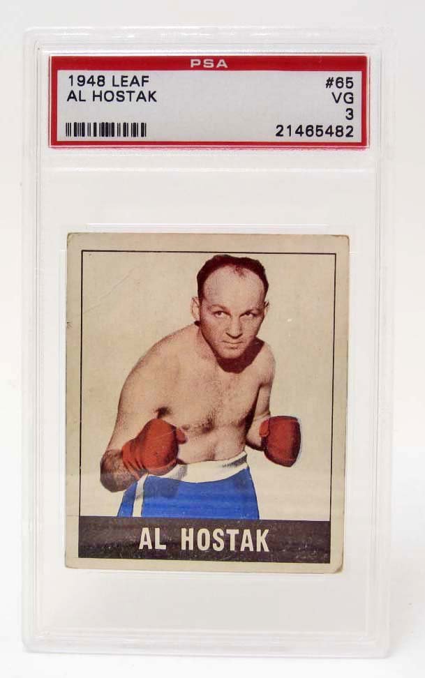1948 LEAF AL HOSTAK #65 BOXING CARD - PSA VG 3 - Nov 17, 2013 | Pioneer ...