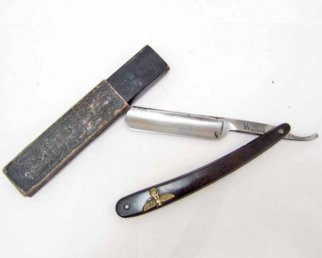 German Nazi Straight Razor W/ Box
