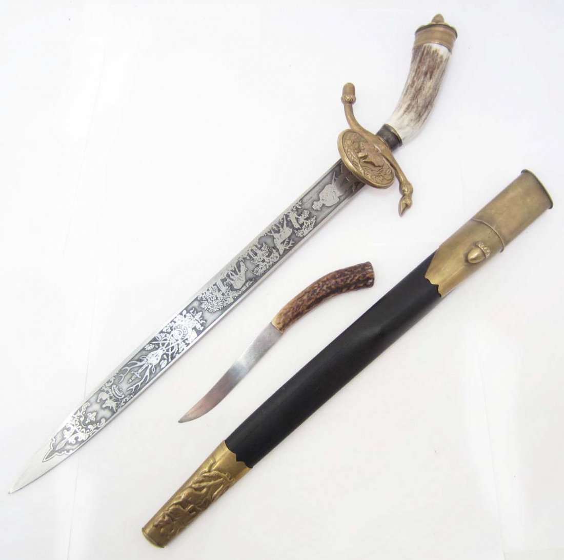 GERMAN SOLINGEN HUNTING DAGGER W/ SHEATH & KNIFE - Dec 15, 2013 ...