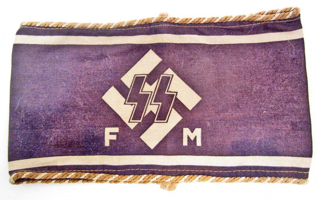 GERMAN NAZI WAFFEN SS FM OFFICERS ARM BAND - Mar 02, 2014 | Pioneer ...