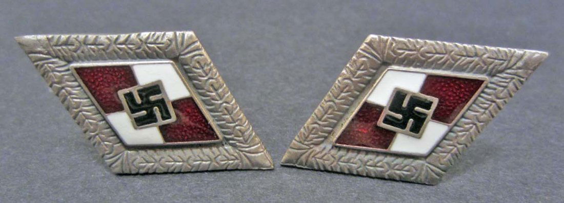 PAIR OF GERMAN NAZI HITLER YOUTH CUFFLINKS