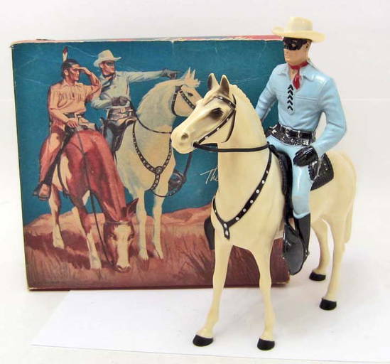 C. 1950's Lone Ranger & Tonto Toy In Original Box