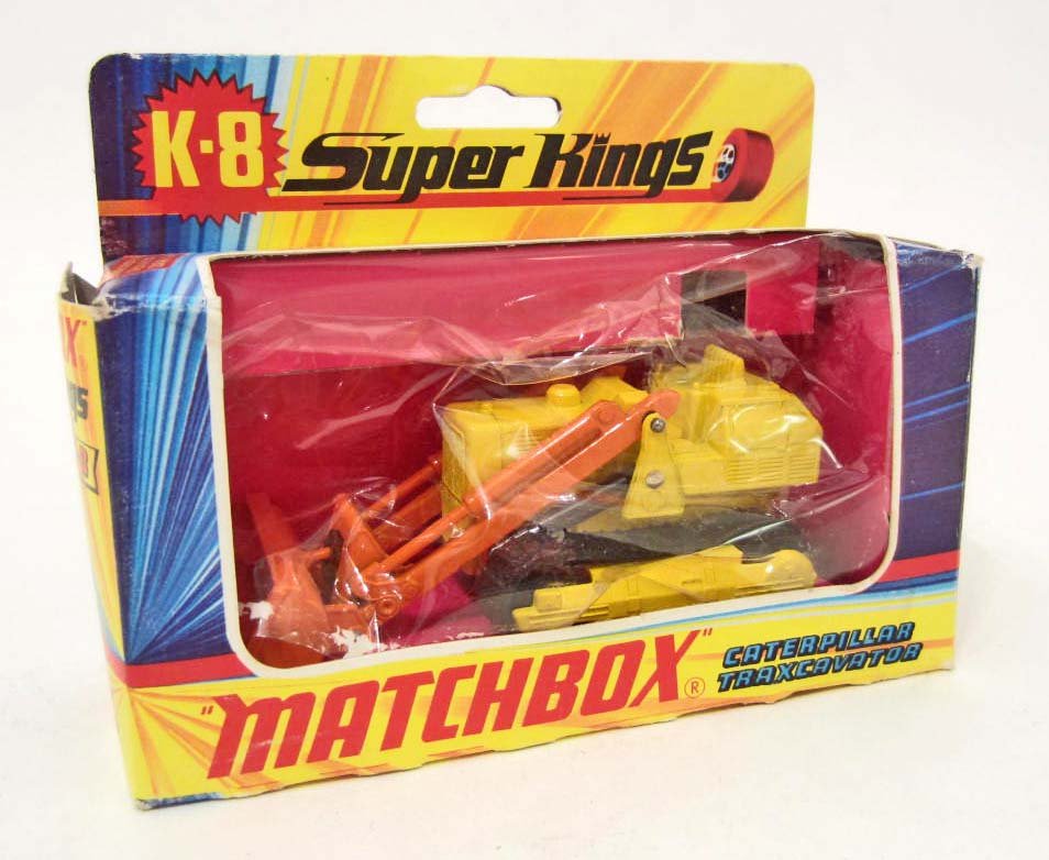 Matchbox Super King K 8 Caterpillar Traxcavator In Box