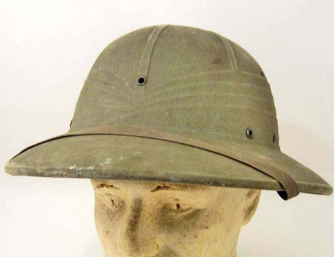 WWII USMC US ARMY GREEN PITH HELMET - Sep 01, 2014 | Pioneer Auction ...
