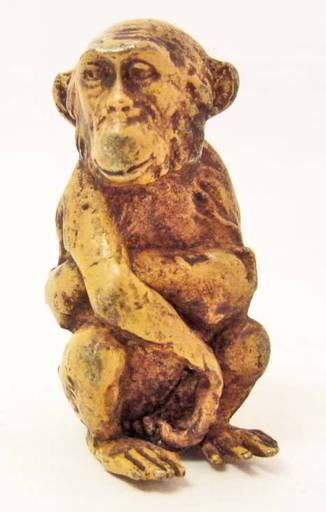Vienna Bronze Monkey Marked Bergman