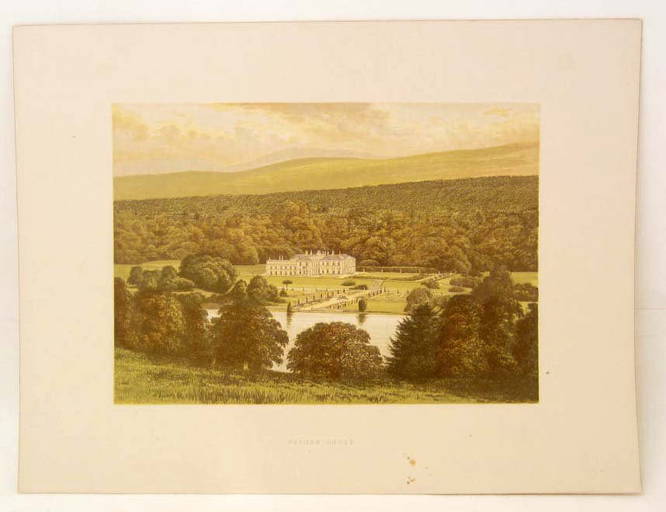 C. 1870s Hand Colored Lithograph "barons Court"