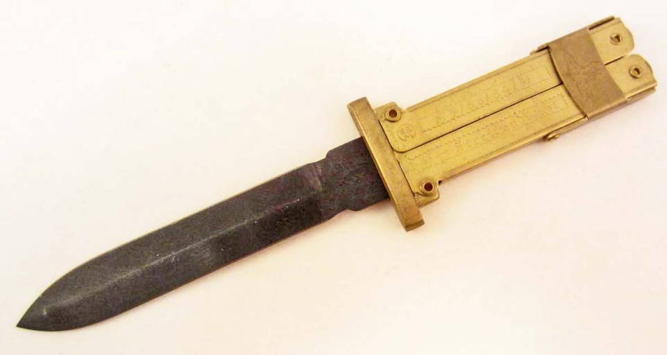 German Nazi Waffen Ss Butterfly Combat Folding Knife