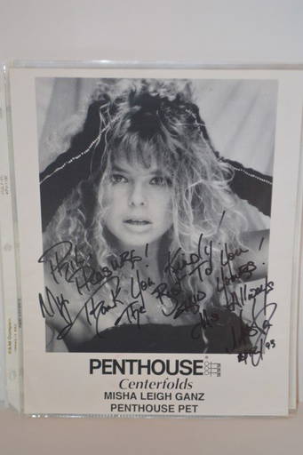 Misha Leigh Ganz (penthouse Pet) Signed Photo