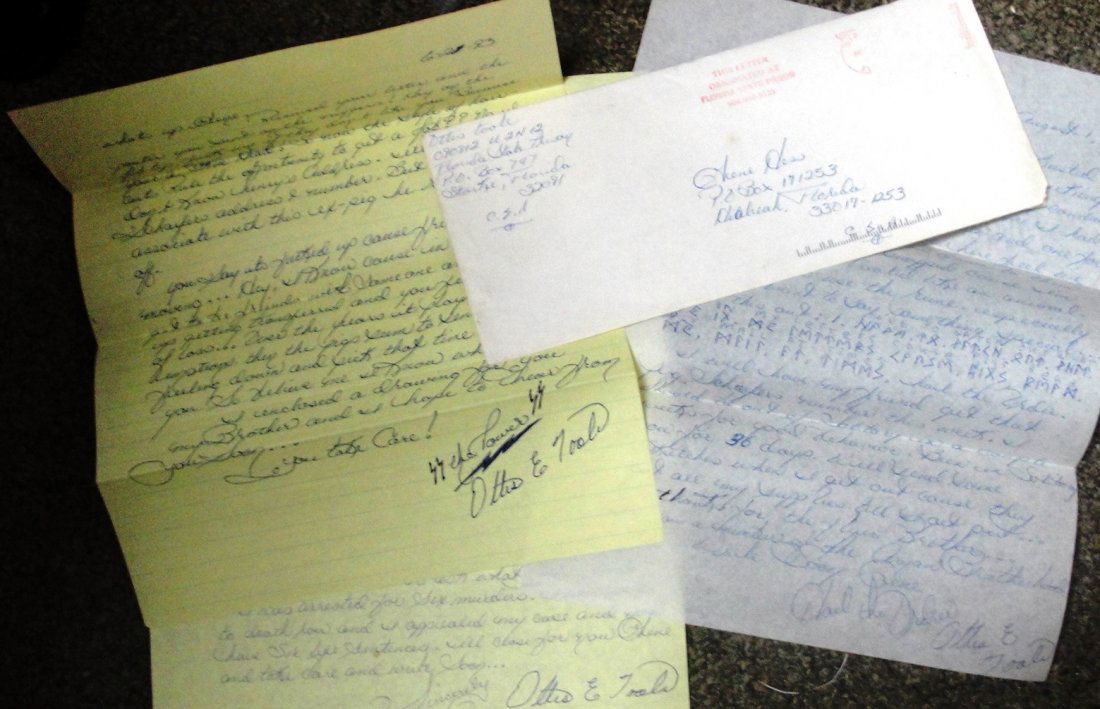 Ottis Toole - Serial Killer Died 1996 / 3 hand signed