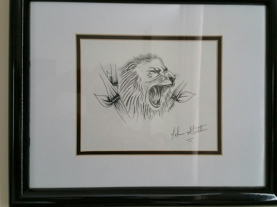 JOHN GOTTI Roaring Lion DRAWING Lithograph - Oct 11, 2015 | J. Sugarman ...