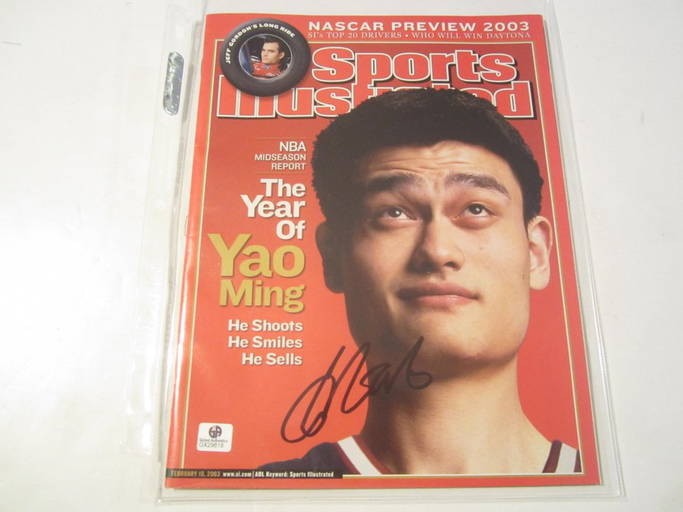 Yao Ming auto magazine - May 02, 2016 | J. Sugarman Auction Corp. in OH