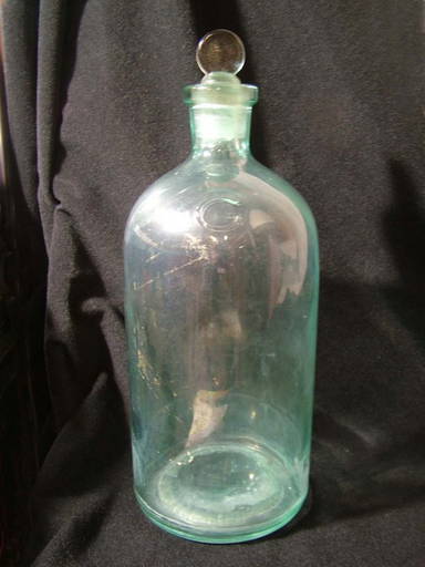 Antique Glass Arsenic Poison Bottle