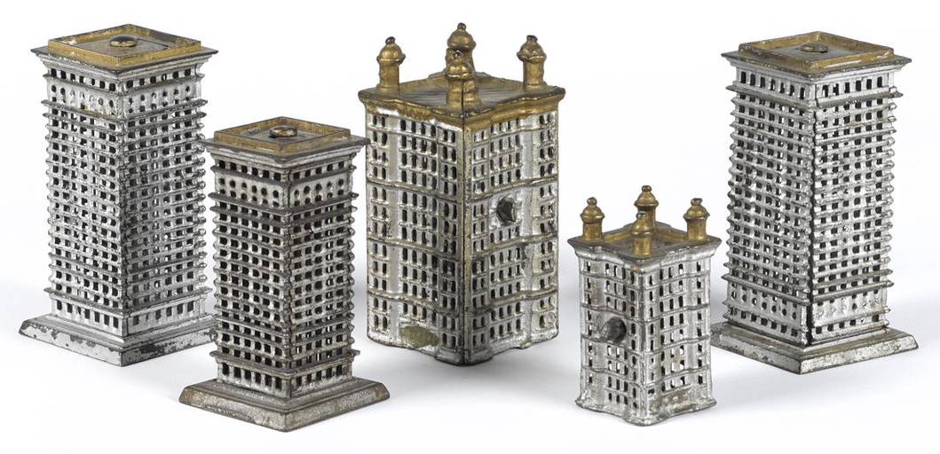 Five cast iron building still banks, to include three - Mar 31, 2017 ...