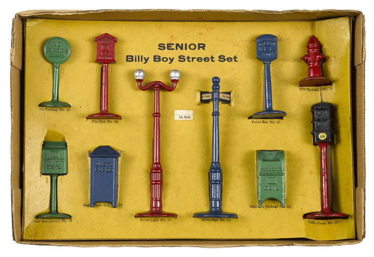 Kilgore Cast Iron Senior Billy Boy Street Set Signs,