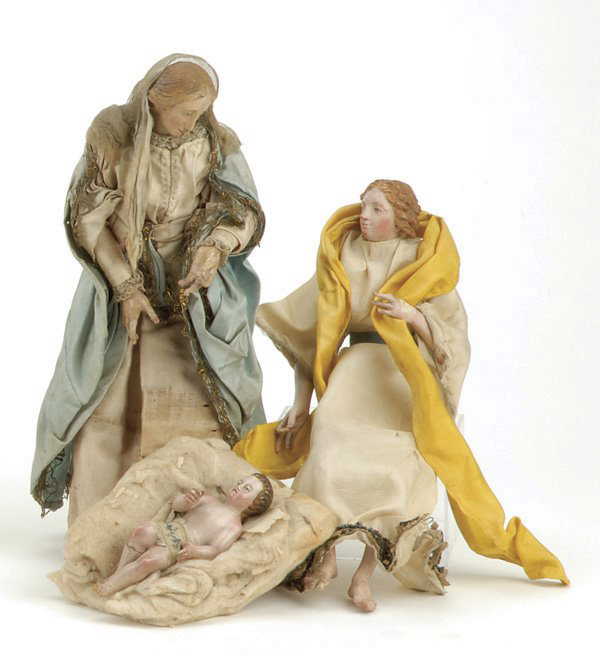 88: Lot: 3 Neapolitan Creche Figures