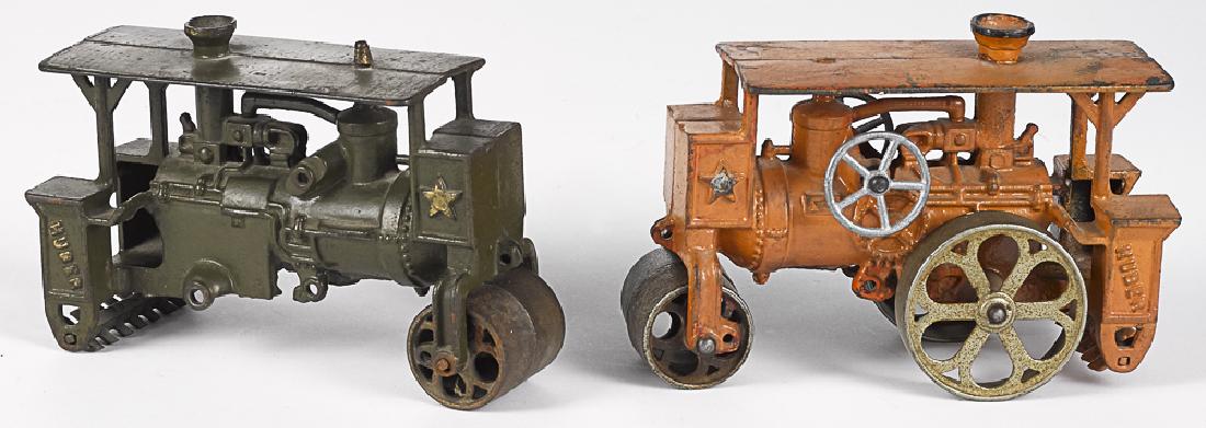 Two Hubley cast iron Huber steam roller tractors - Mar 24, 2018 | Pook ...