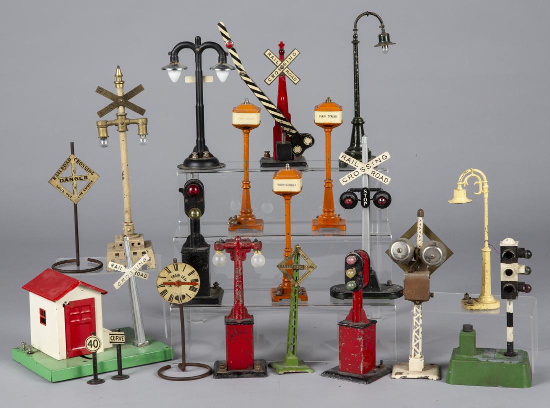 Large Group Of Lionel Train Signs And Accessories