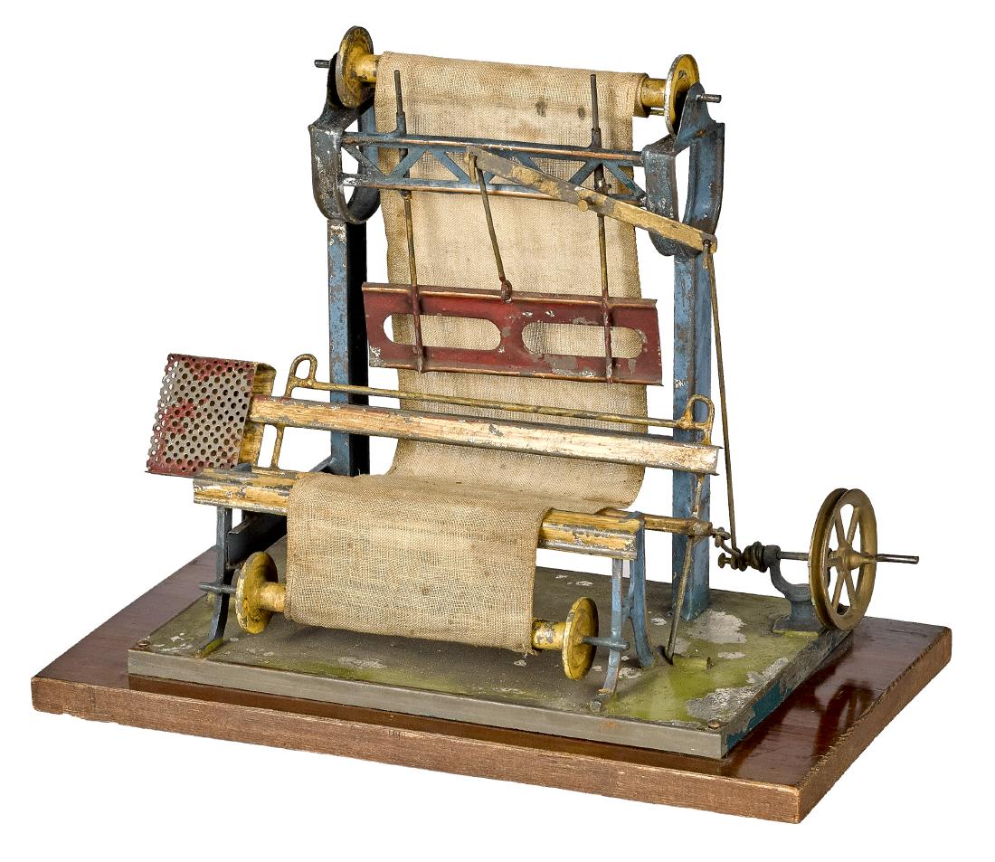 Bing painted tin weaving loom steam toy accessory