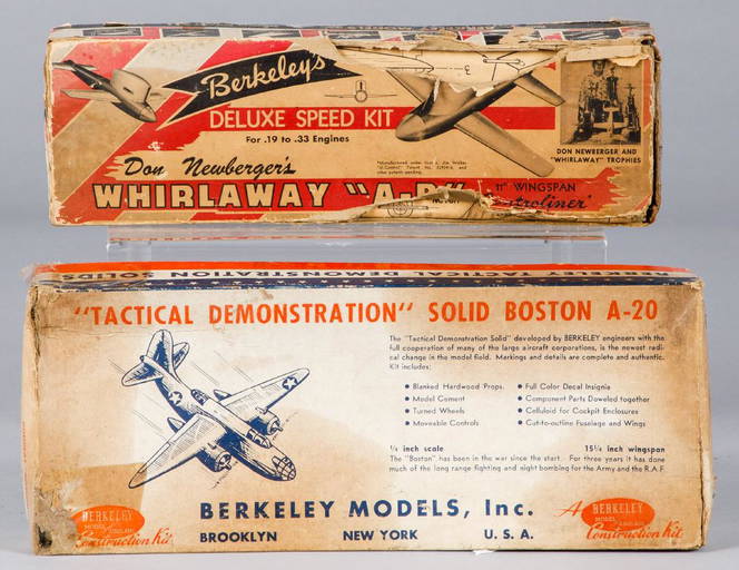 Five Berkeley Model Airplane Kits