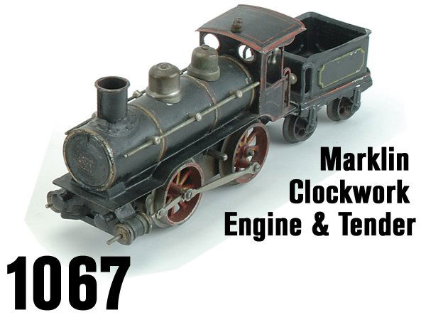 1067: Marklin Clockwork Engine & Tender